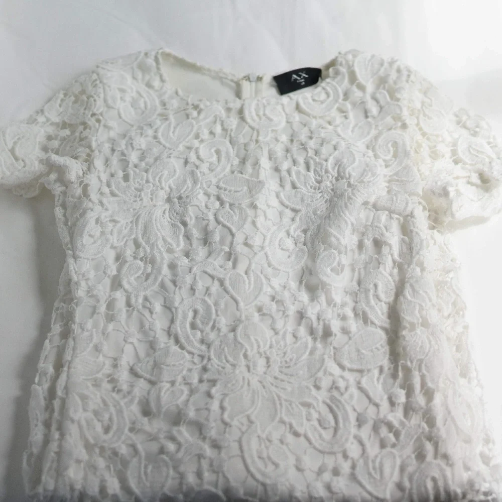 AX Paris | Dresses | Ax Paris Crochet White Midi Dress | Poshmark